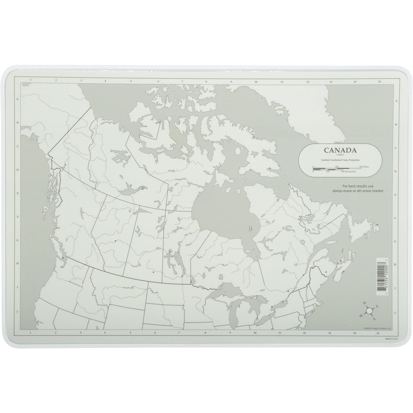 Canada Map Placemat — Science & Nature Co.